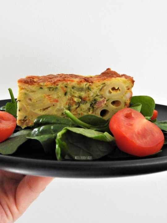 Cheesy pasta zucchini slice – Miss Food Fairy